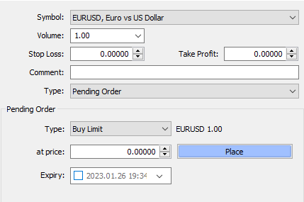 Pending Order: How to open a Buy Limit Order and Sell Limit Order on MetaTrader? – Headway